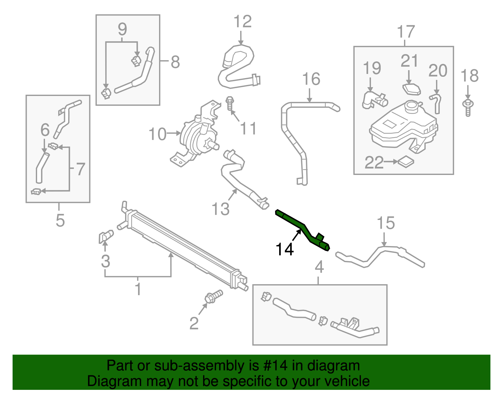 36941-3D600 - Coolant Hose 2017-2020 Kia Optima | Kia.Parts Store