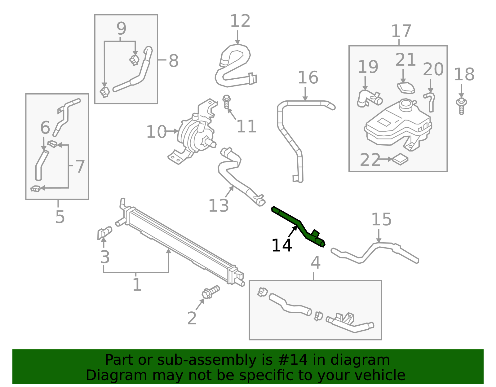 36941-3D600 - Coolant Hose 2017-2020 Kia Optima | Kia.Parts Store