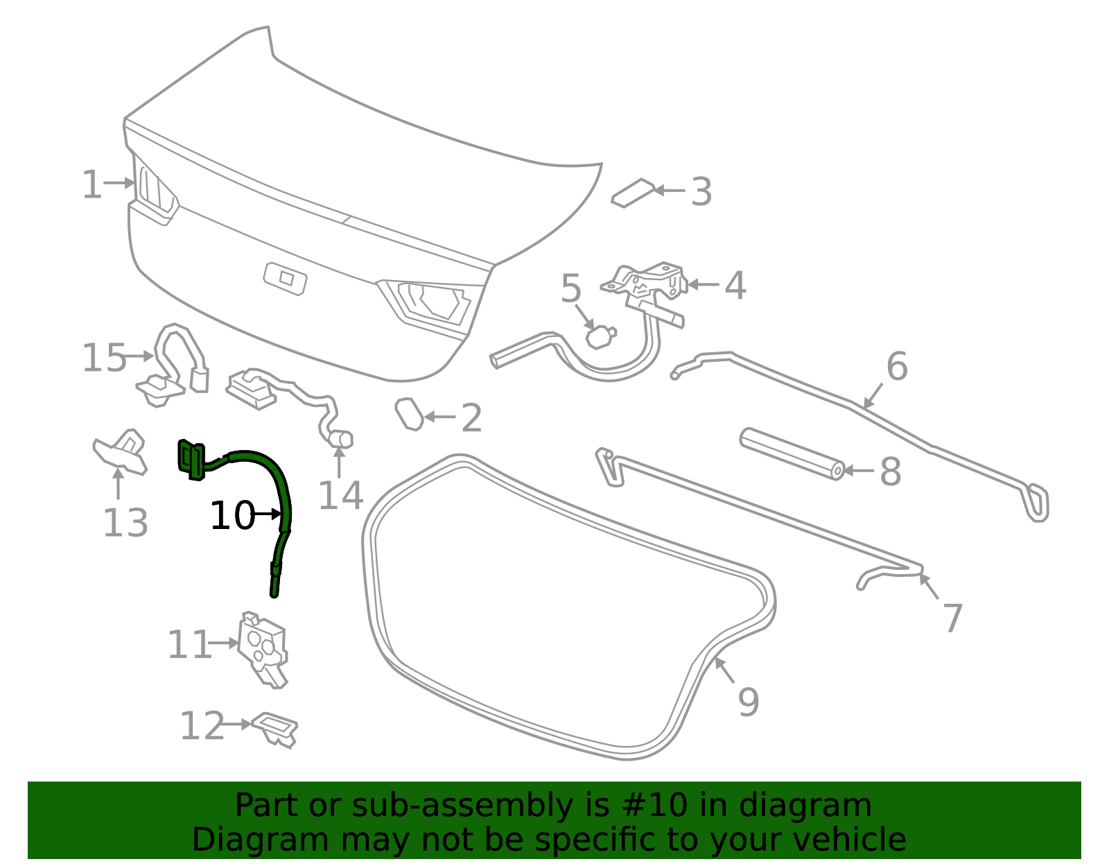2014-2025 GM Auxiliary Rear Compartment Latch Release Handle 23232792 ...