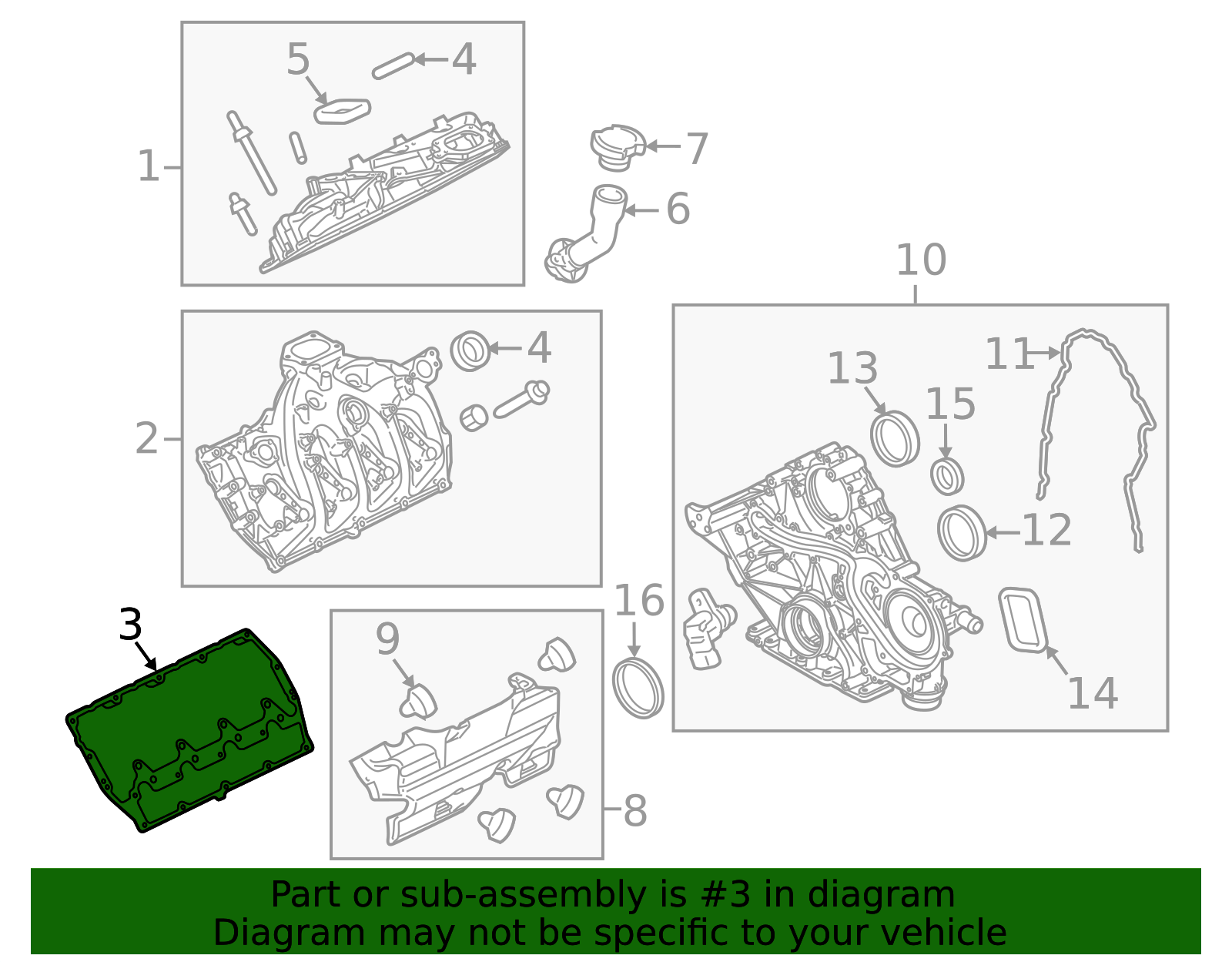 2011-2025 Ford Valve Cover Gasket BC3Z-6584-F | Miracle Ford Parts