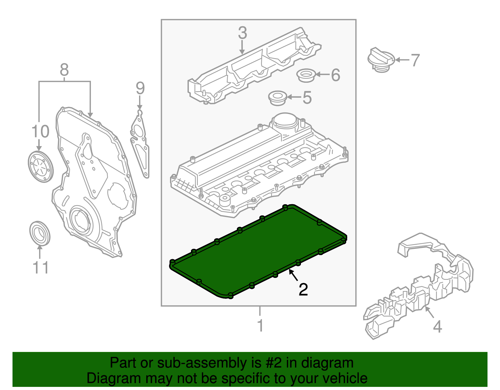 2015-2019 Ford Valve Cover Gasket BK3Z-6584-A | Awesome Parts Ford