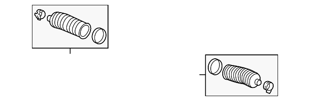 2011-2019 GM (Replaces 13286689) Rack and Pinion Boot Kit with Clamps ...