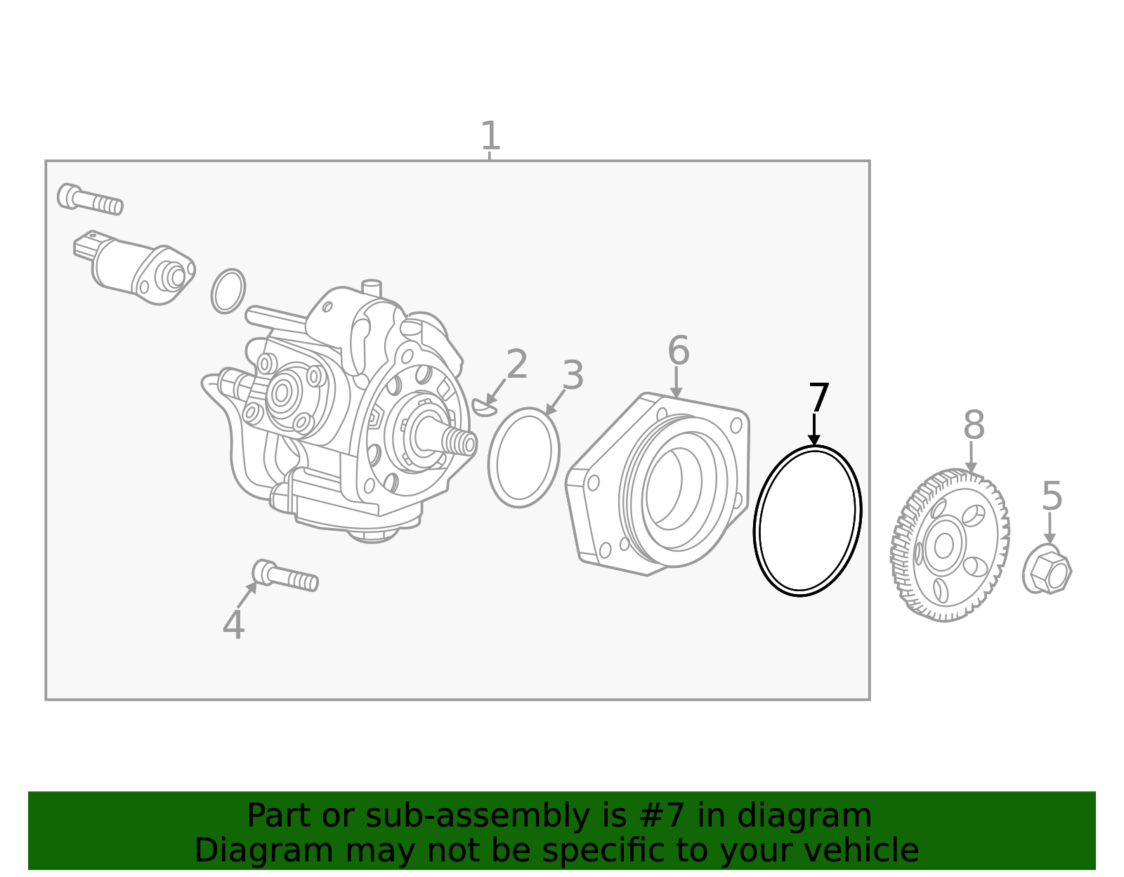 2006-2025 GM Fuel Injection Pump Bracket Seal 12638504 | Courtesy Parts