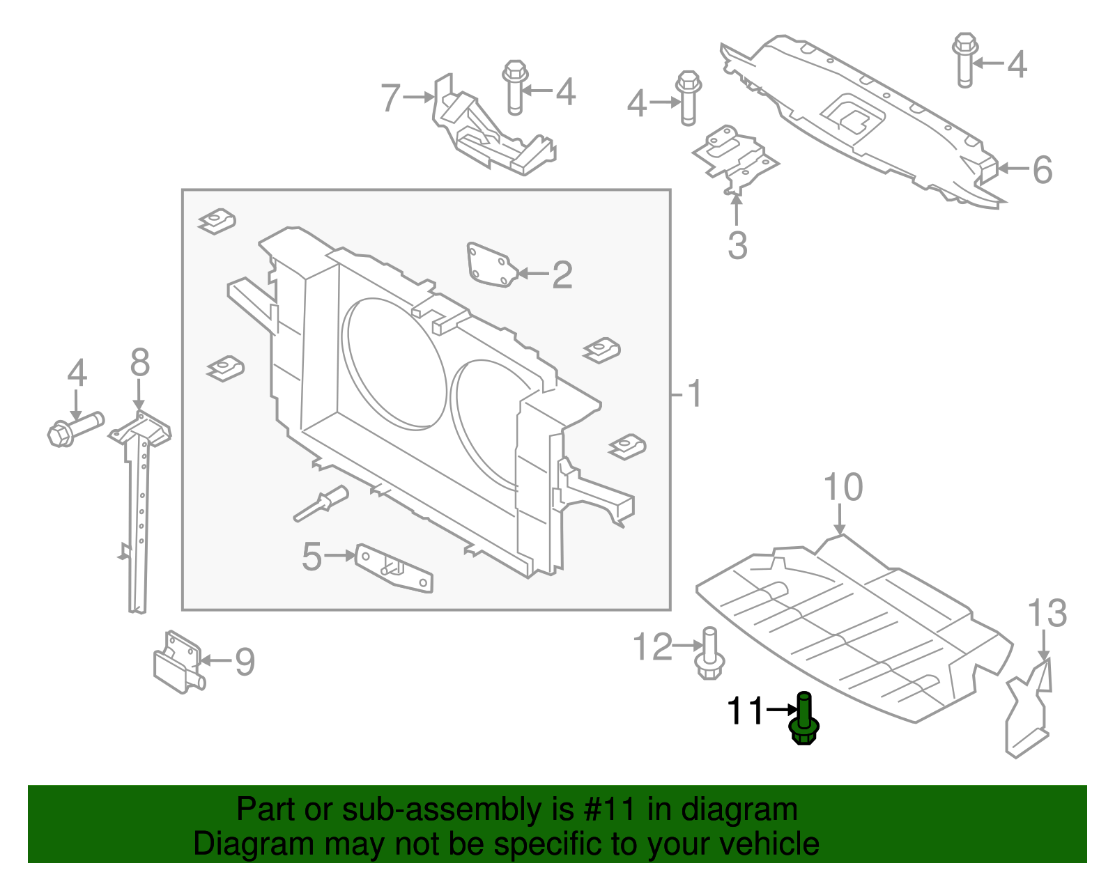 01456-00691 - Under Cover Screw 2002-2020 Infiniti | Infiniti of Orland ...