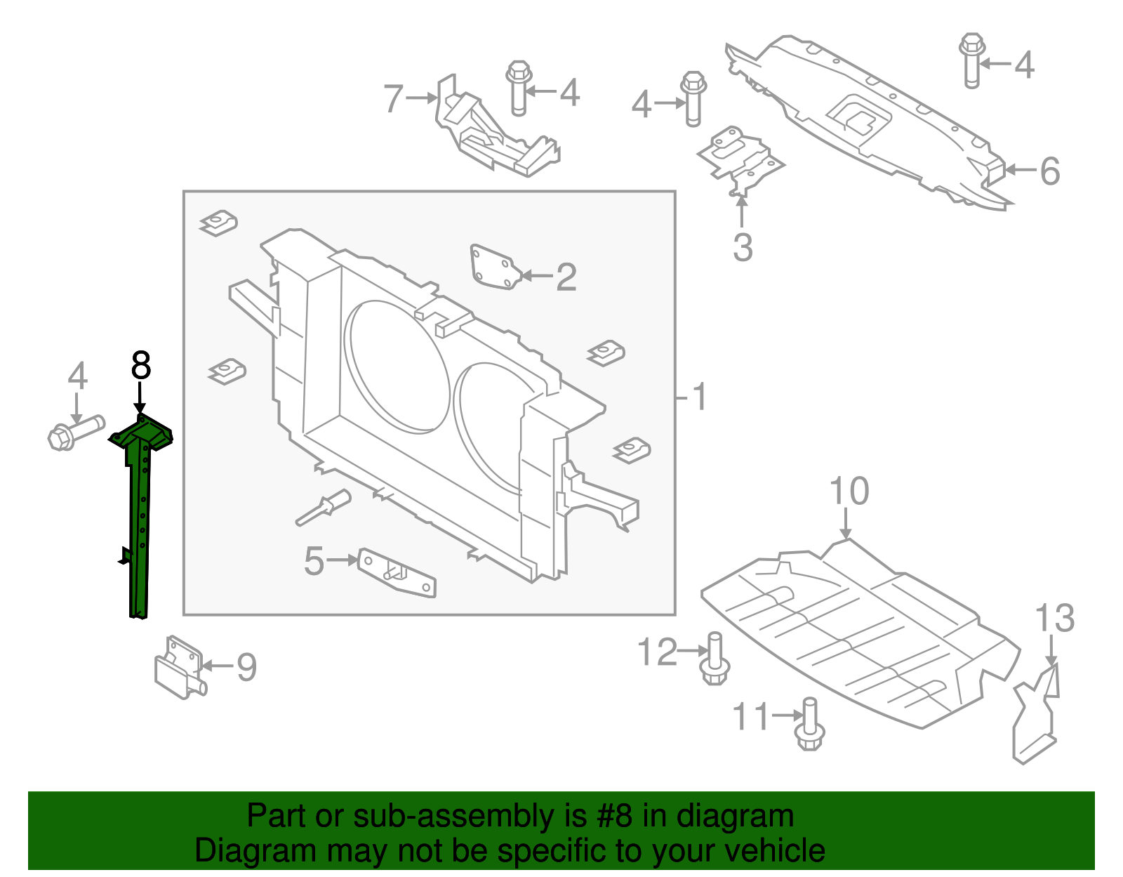 62550-JJ85A - Vertical Support 2009-2015 Infiniti | Infiniti of Orland Park