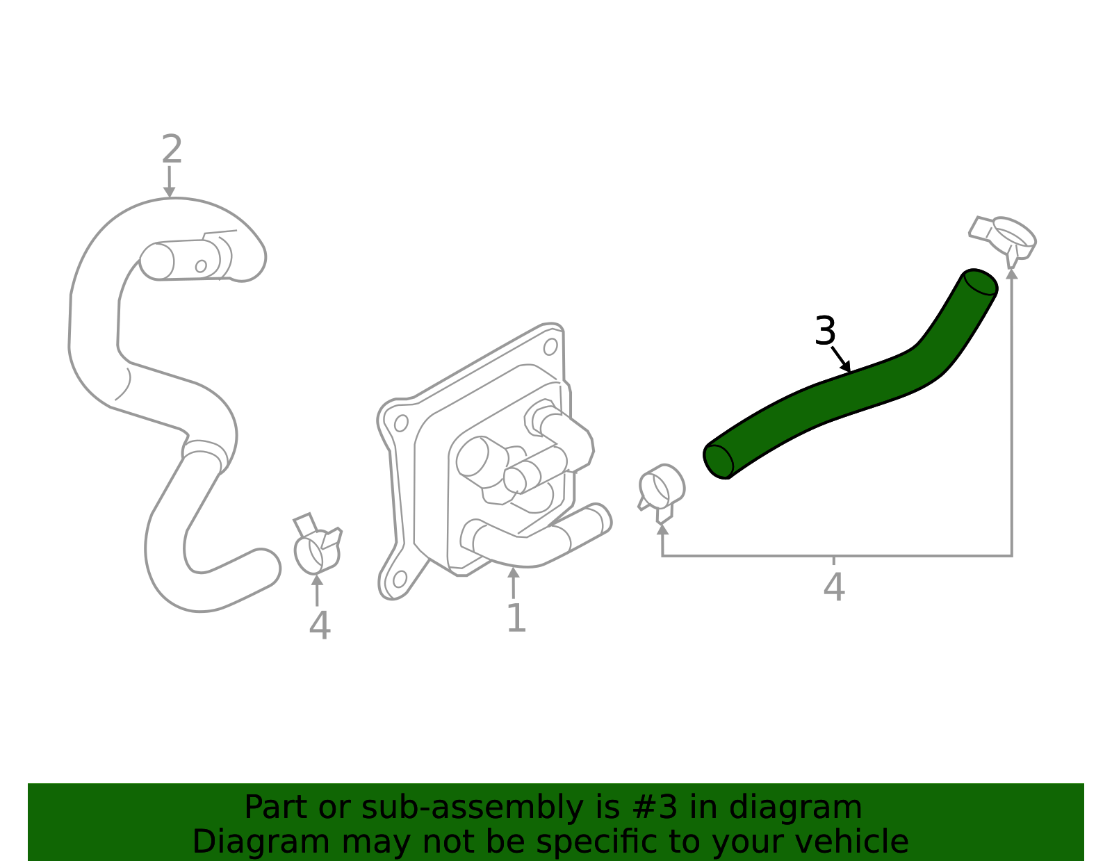 2015-2019 Nissan 2015-2019 Nissan - Engine Coolant Hose 21306-BV81A ...
