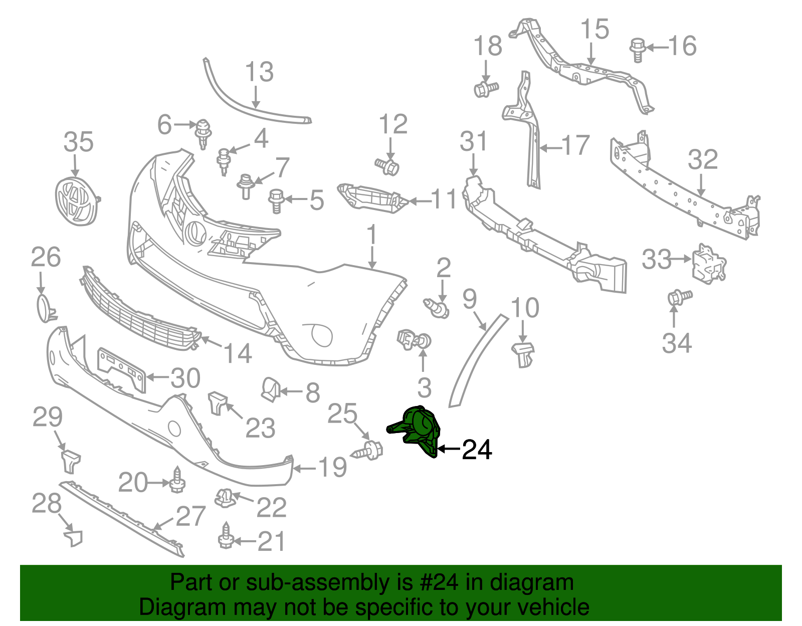2013-2015 Toyota RAV4 Hole Cover 52128-0R080 | OEM Parts Online