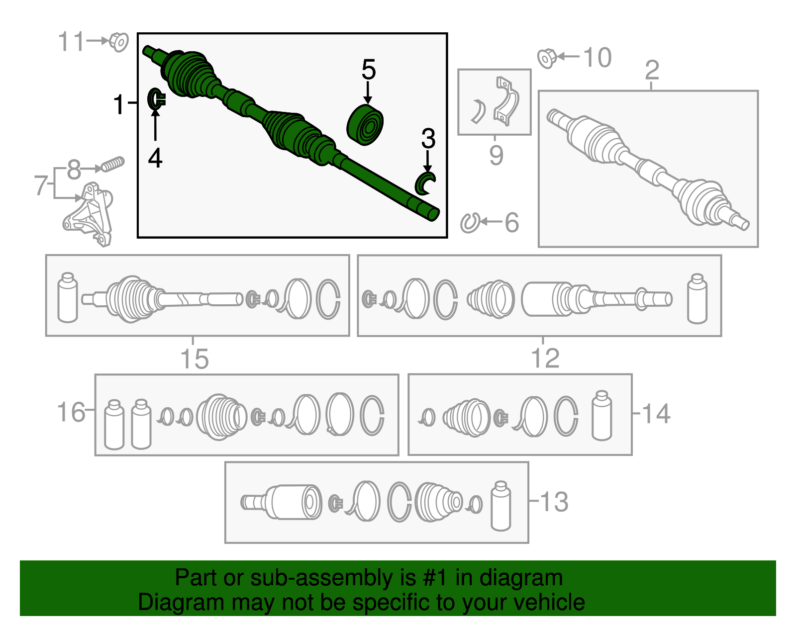 FTD5-25-50XA - High-Quality Axle Assembly for 2016-2021 Mazda CX-3 ...