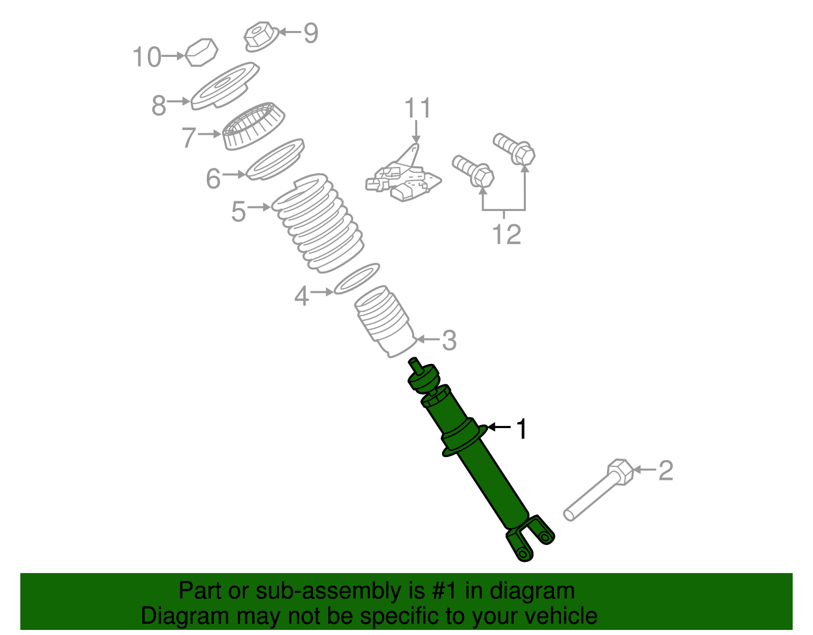 2015-2023 Jaguar F-Type Shock Absorber T2R13316 | OEM Parts Online