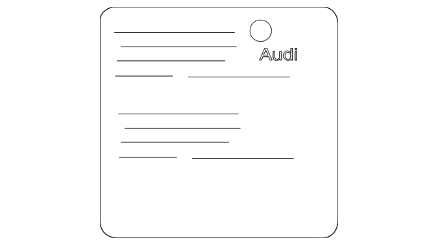7D0-000-279-L - Info Label 2018-2025 Audi | Audi OEM Parts Guy
