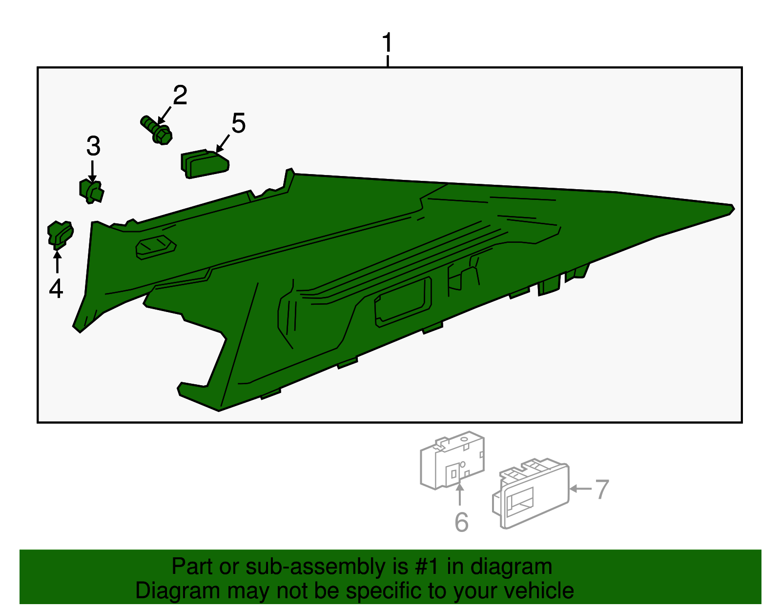 2020 Buick Regal Sportback Upper Quarter Trim 39217677 | Shop Matick ...