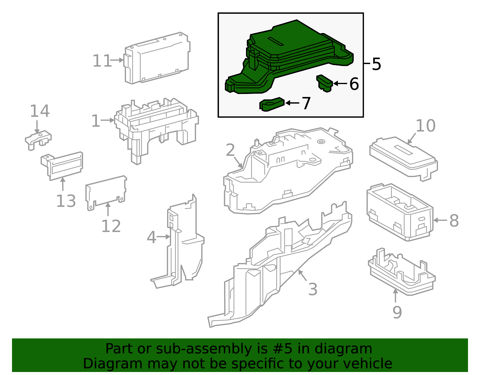 2016-2019 Lexus RX350 Junction Block Cover 82662-0E310 | OEM Parts Online