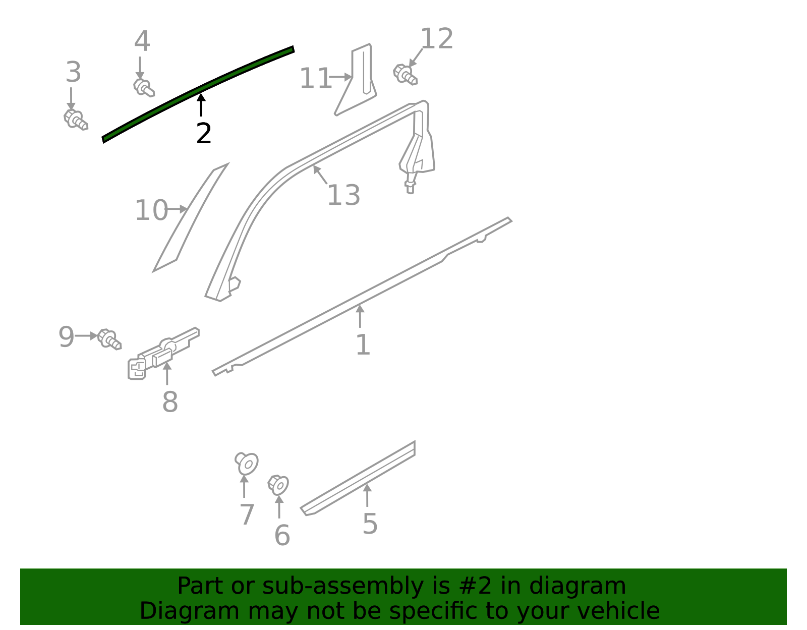 2019-2020 Infiniti QX50 Upper Molding 82282-5NA0A | Faulkner Infiniti ...