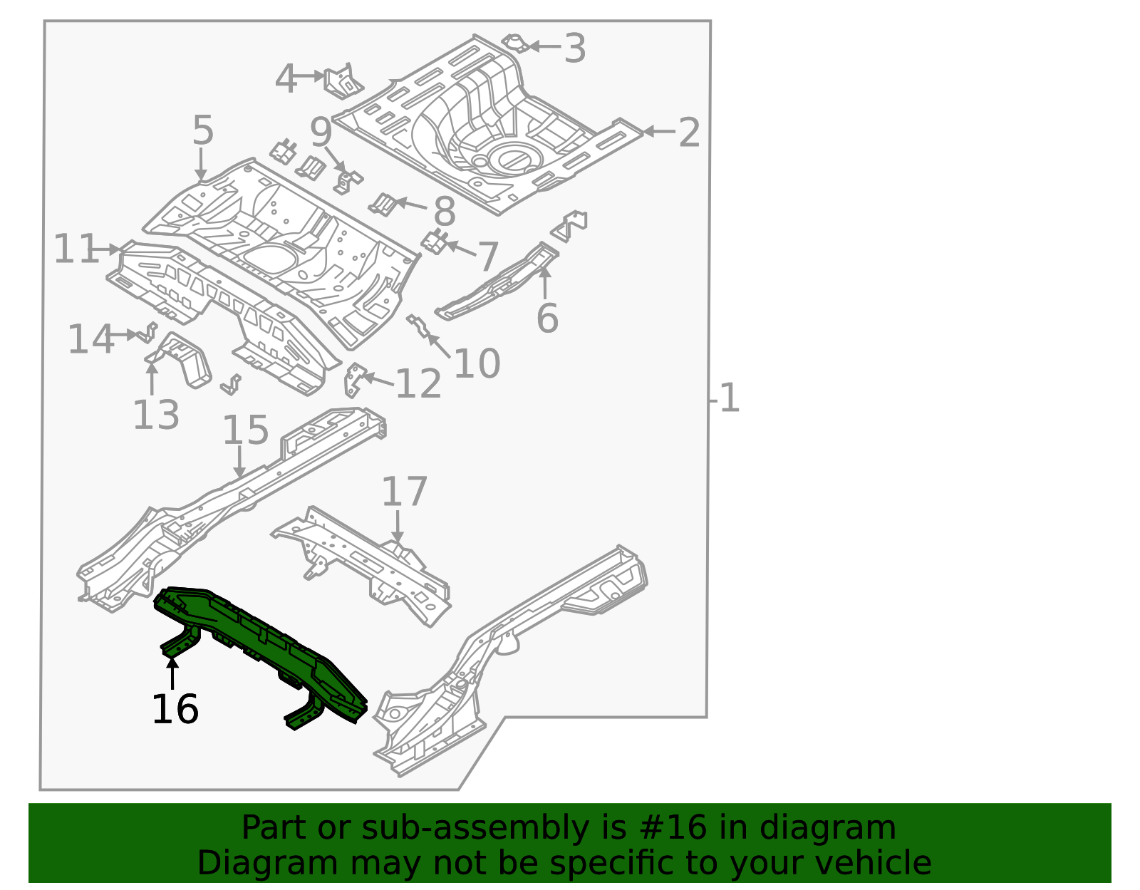 2021-2023 Hyundai Center Cross-Member 65610-AA000 | MotorMotor