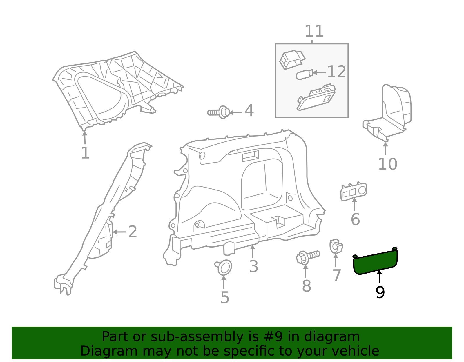 2019-2025 Toyota 2019-2024 Toyota - Cover 64230-0R020-C0 | Sparks Parts