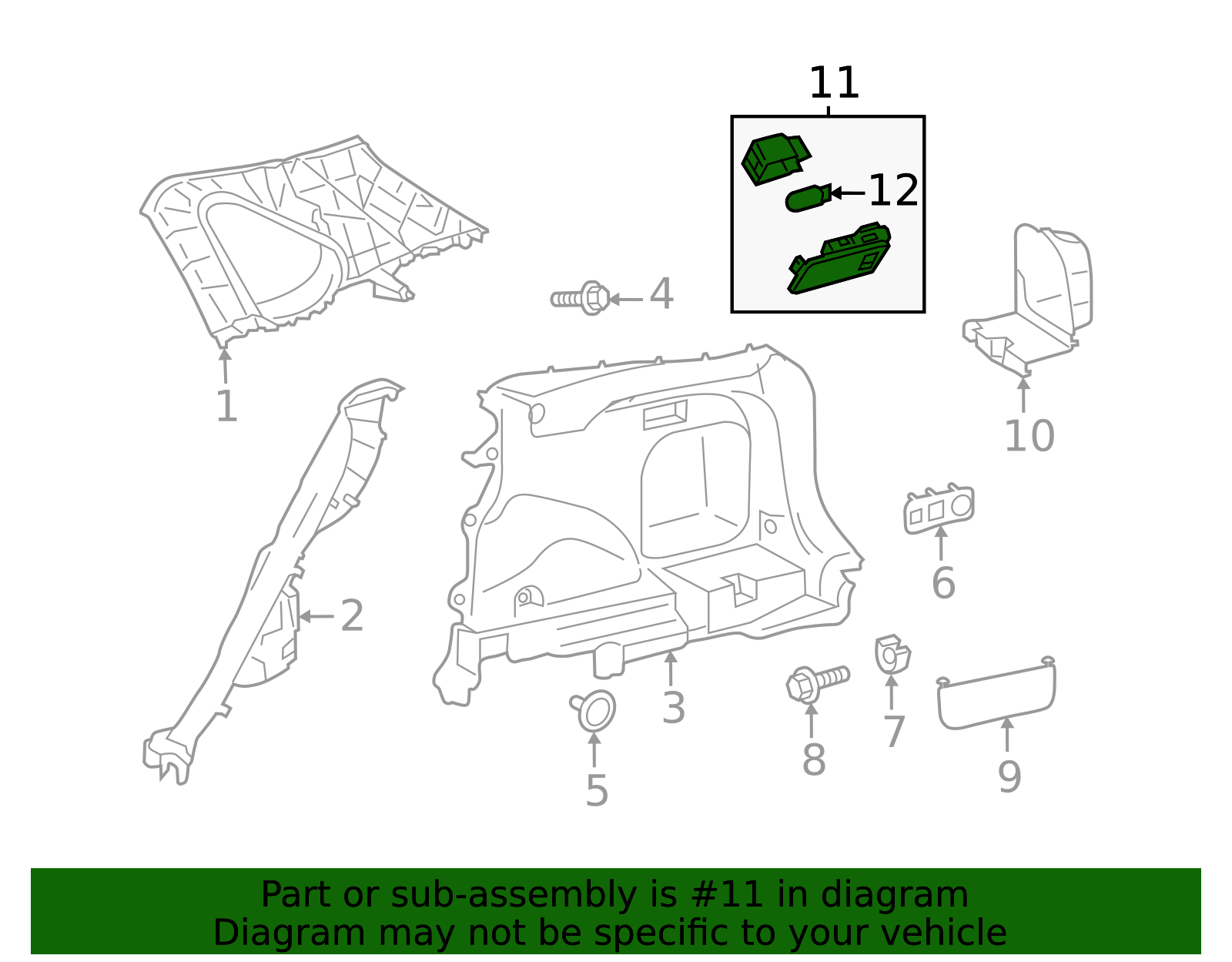 2019-2022 Toyota Cargo Area Light 81330-0E010 | OEM Parts Online