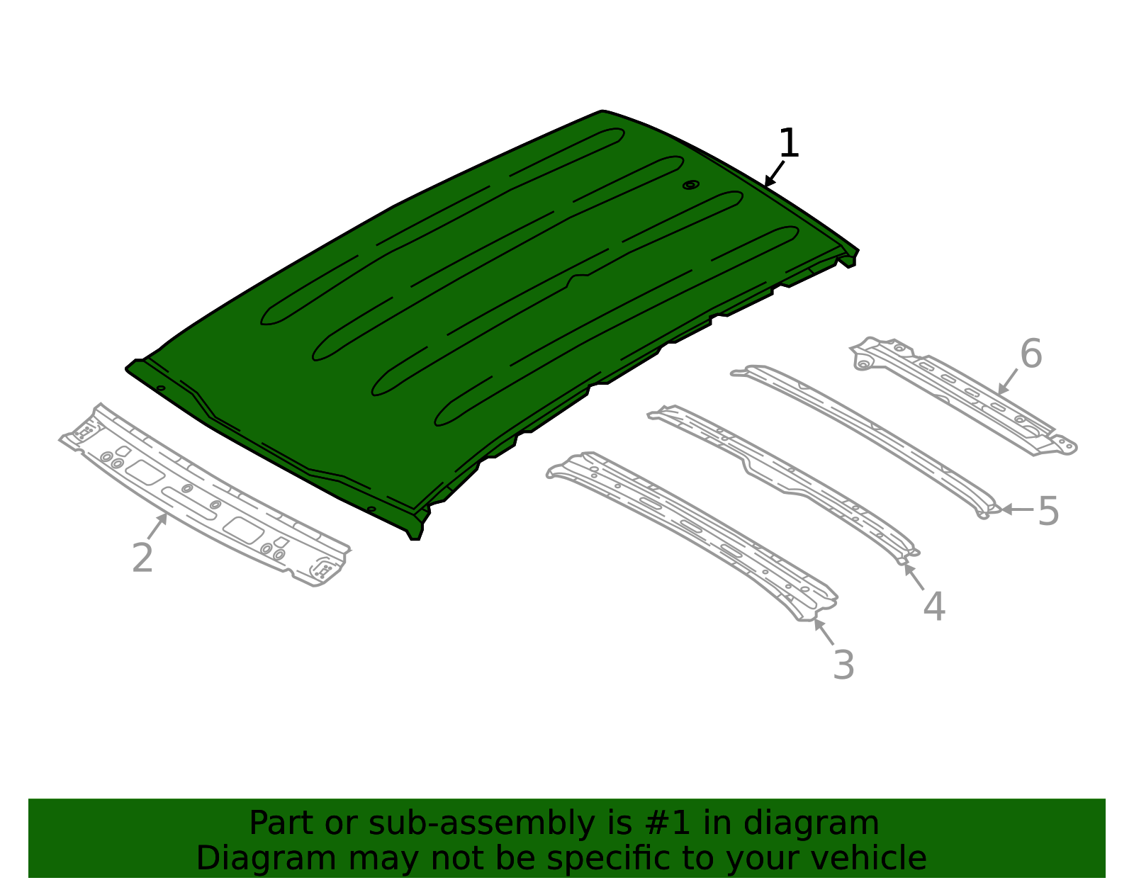 67111-P1000 - Roof Panel Dutch Miller Kia Parts