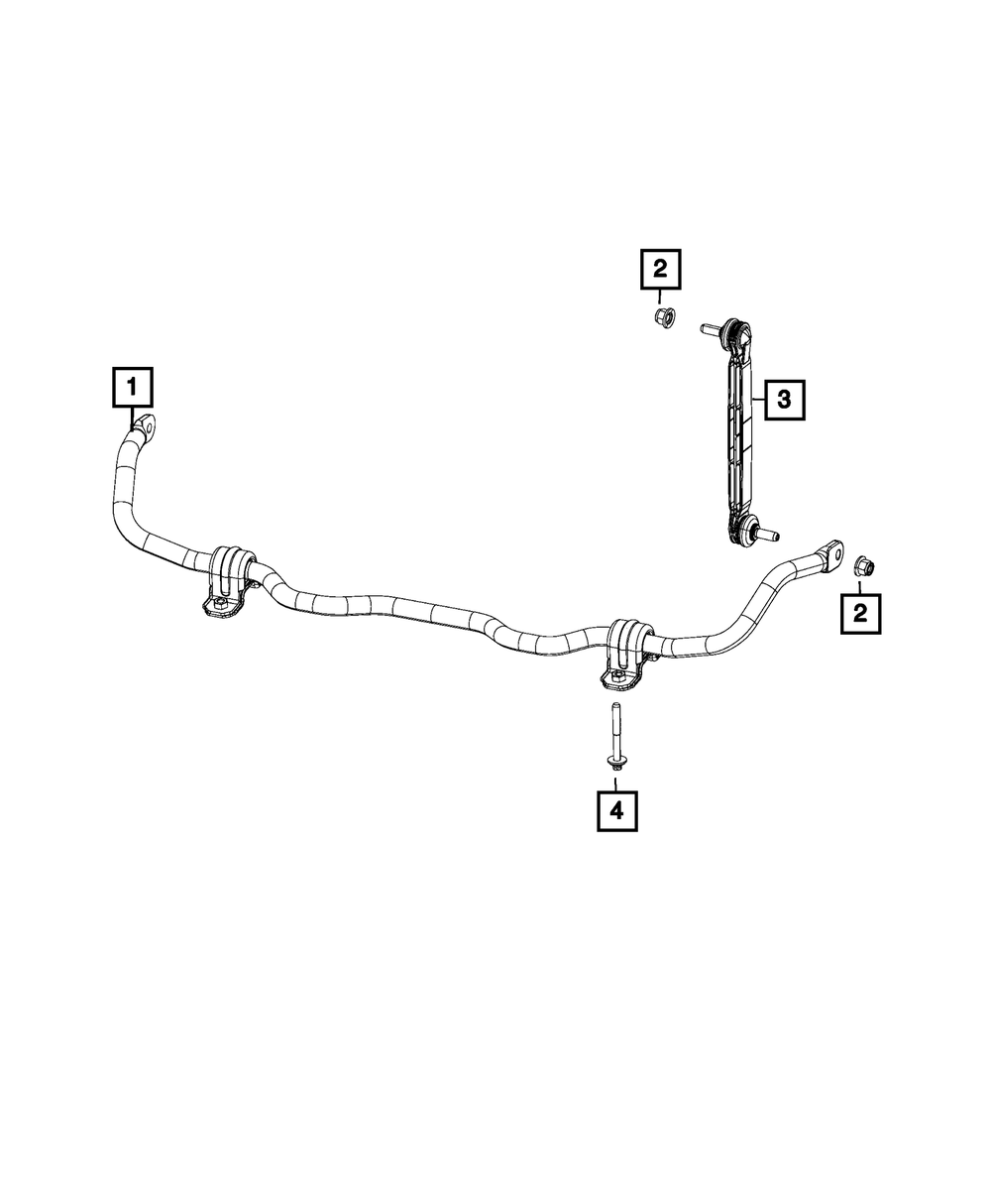 68299023AF - Front Stabilizer Bar 2017-2026 Jeep Compass | The Official ...