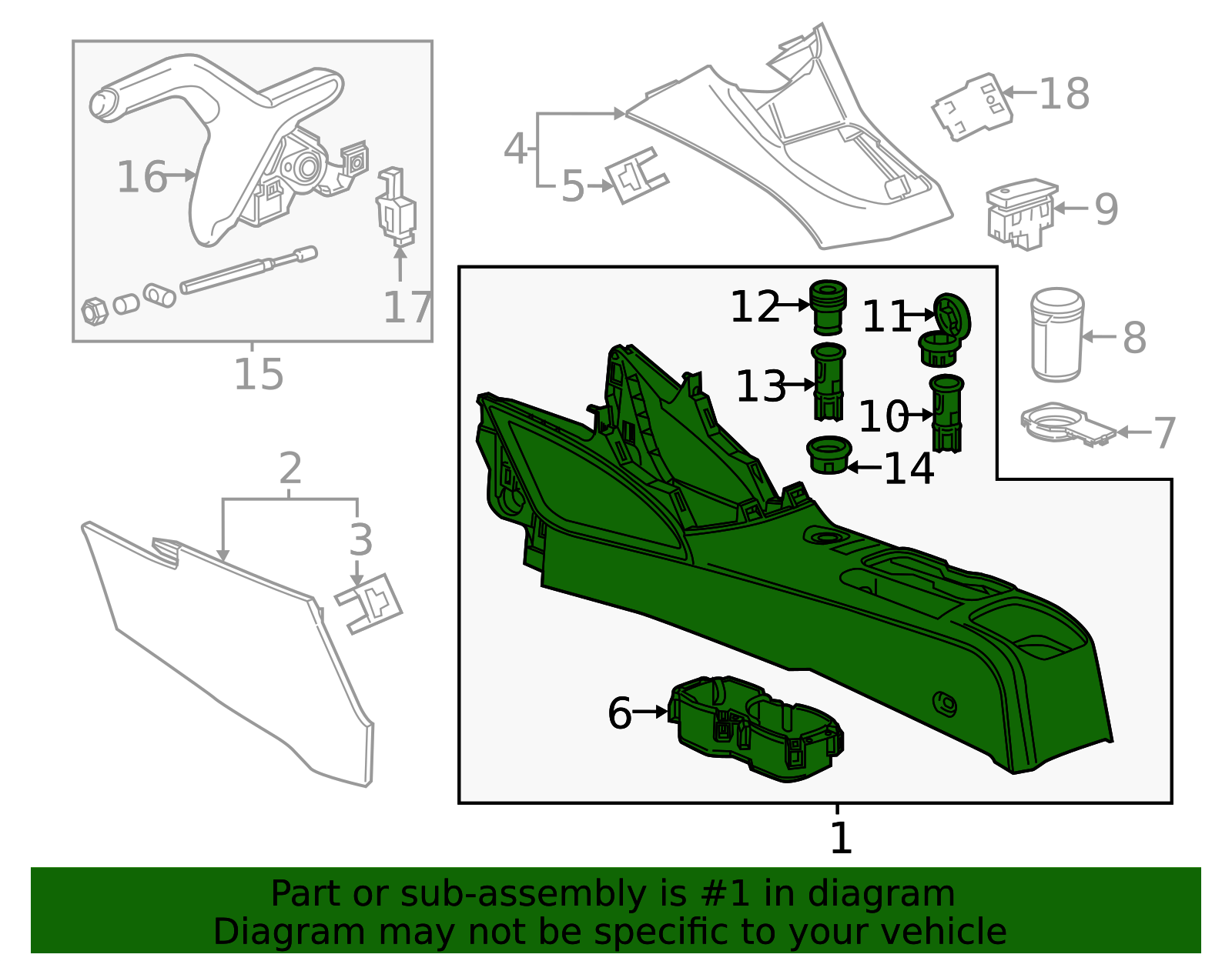 Buy Genuine GM Auto Parts - Console (Part # 42532292) | GM Parts Store