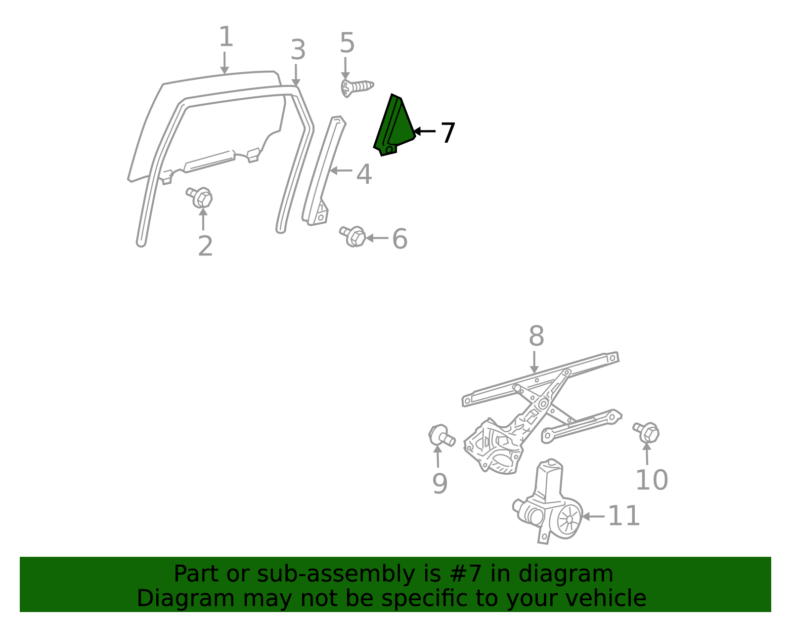 67488-47033 - High-Quality Door Glass Seal for 2004-2009 Toyota Prius ...