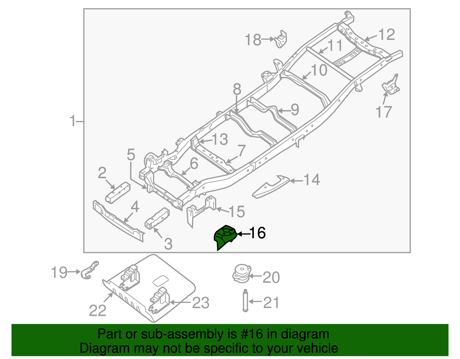 2007-2019 Nissan Strut Bracket 50413-7S000 | Parts for Nissans
