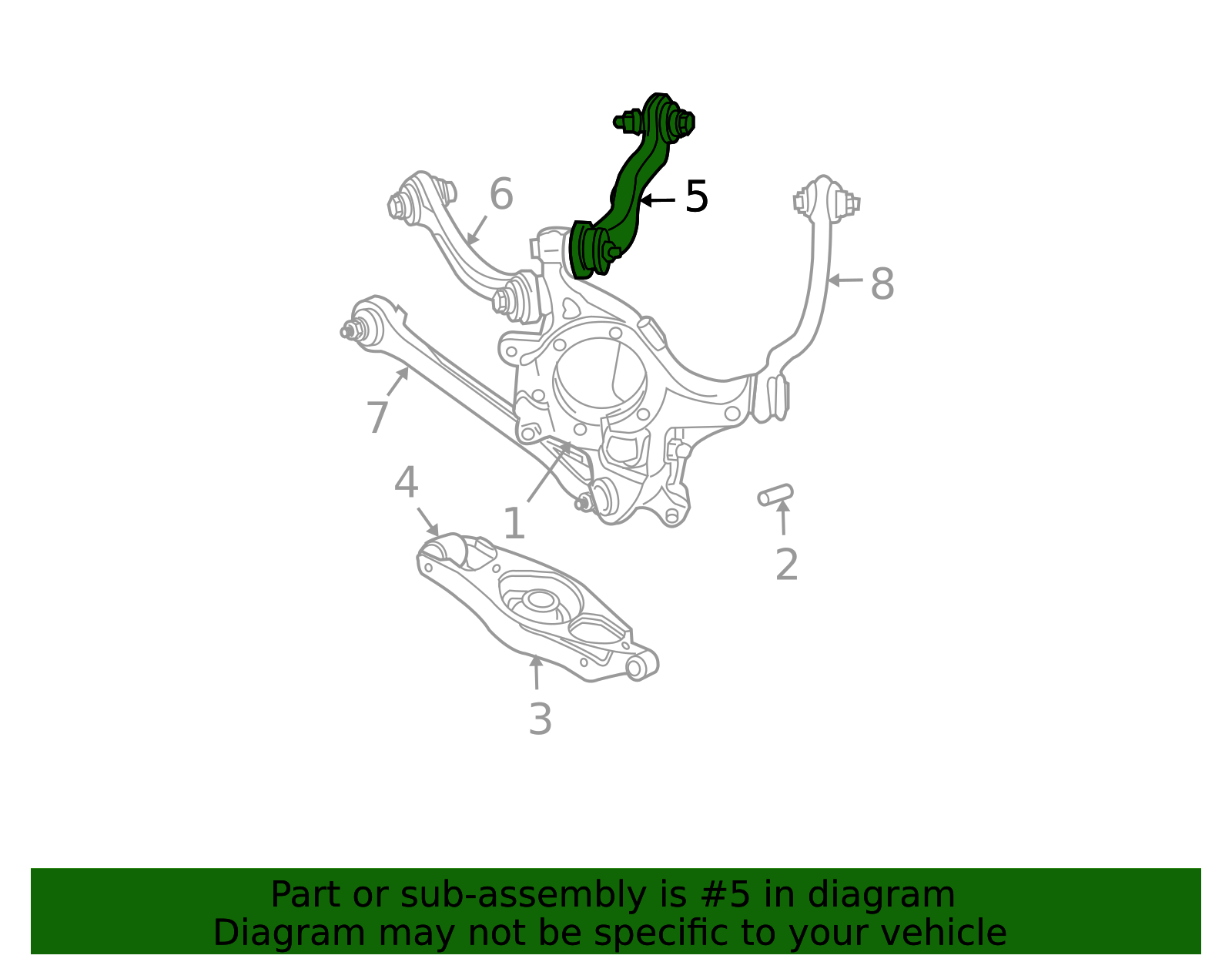 2006-2017 Mopar Camber Link Assembly, Right 68184782AB | Mopar Parts Canada