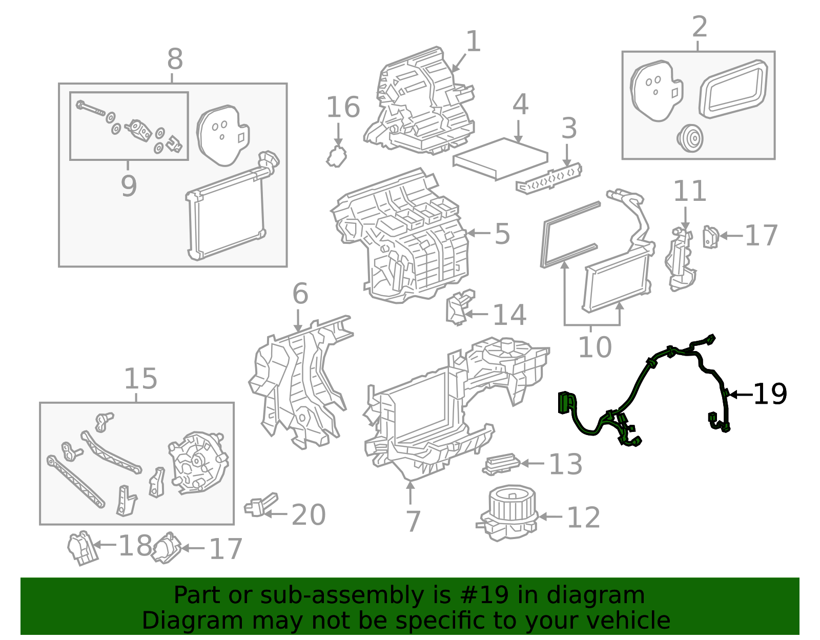 2019-2023 GM HVAC System Wiring Harness 84837077 GM | GMPartsDirect.com