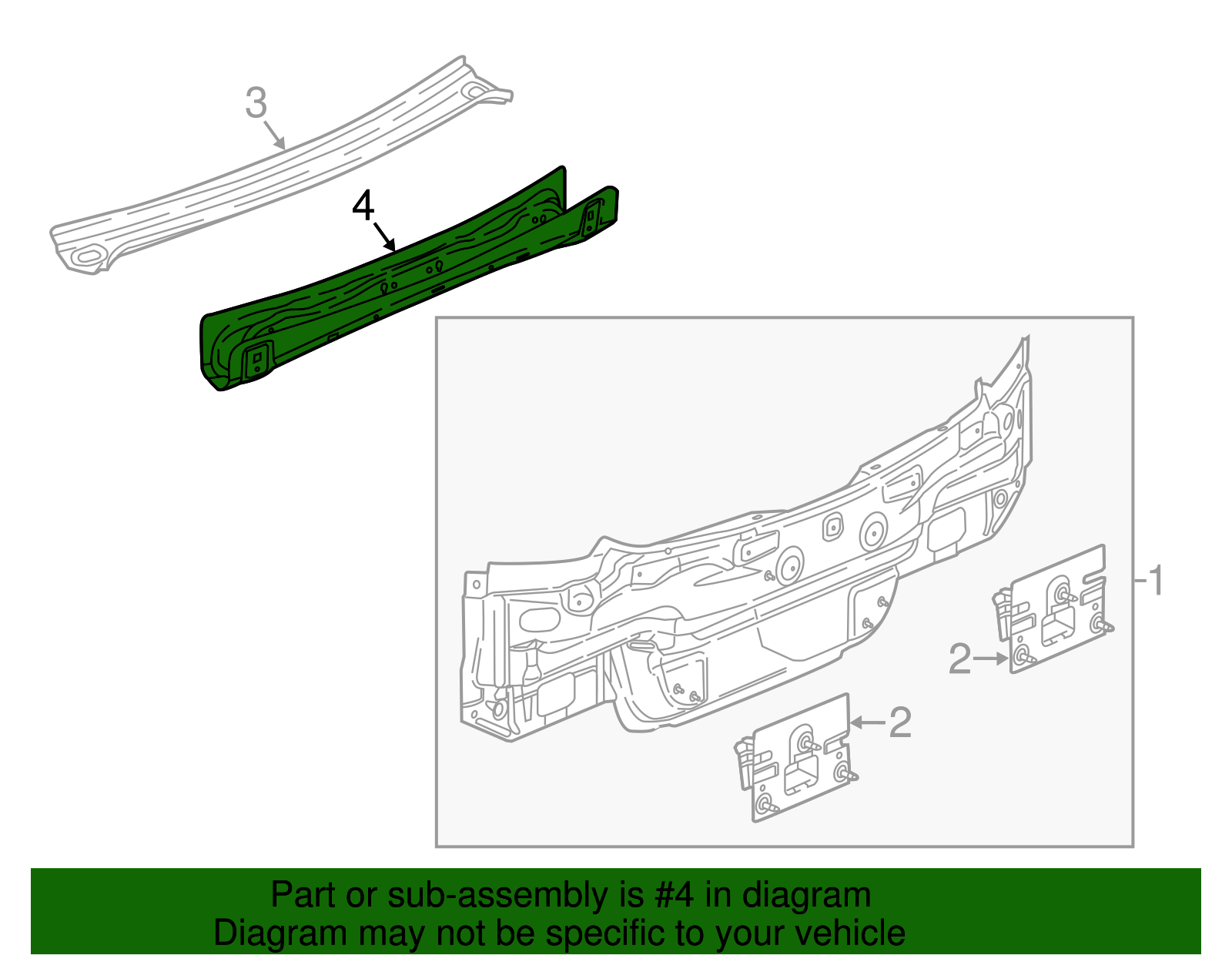 2016-2019 Buick Cascada Rear Window Panel 13376628 | Shop Matick Buick GMC