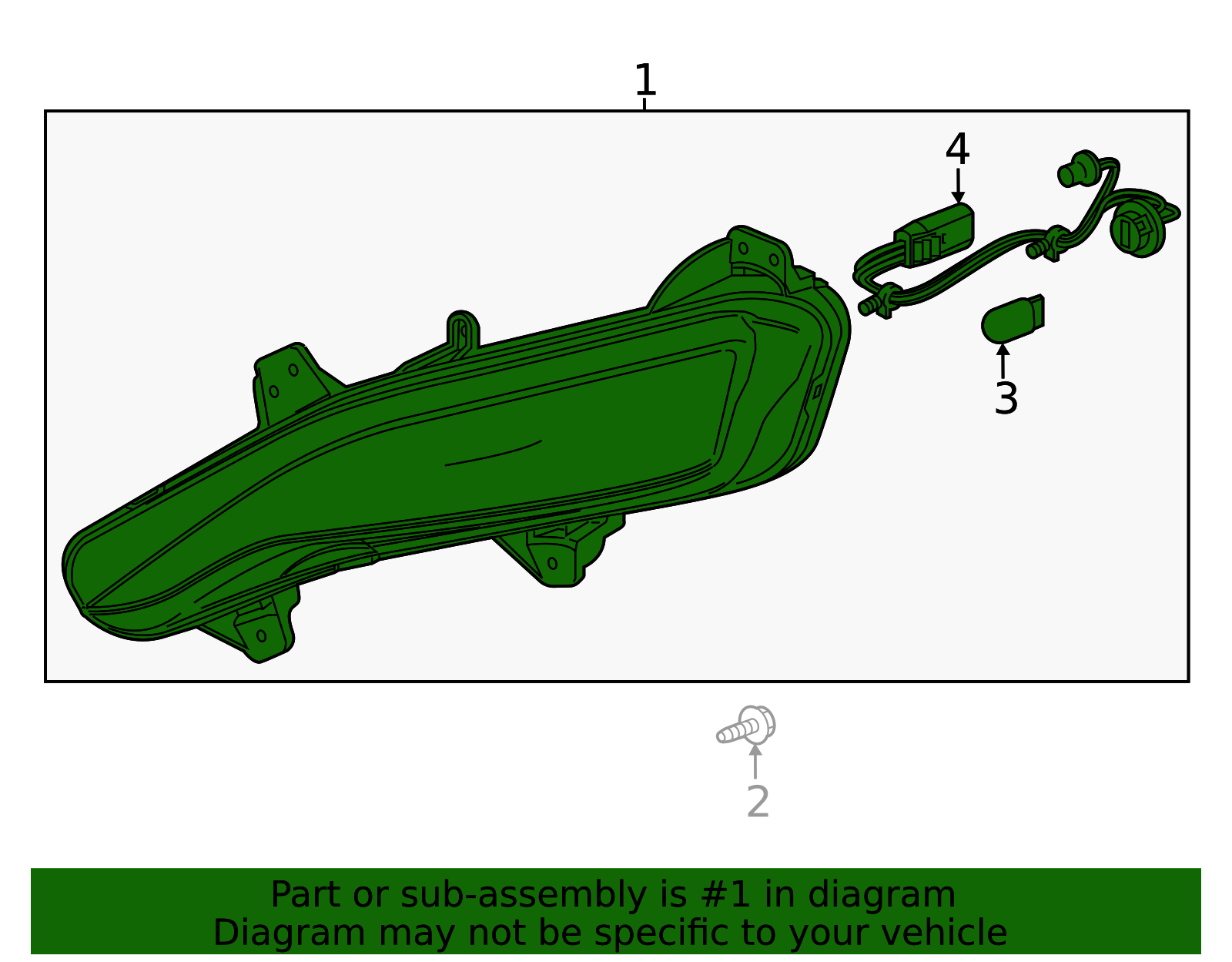 2019-2025 Chevrolet Malibu Passenger Side Daytime Running Lamp 84843550 ...
