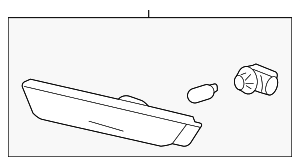 2010-2015 Chevrolet Camaro Rear Driver Side Marker Lamp 92246253 GM ...