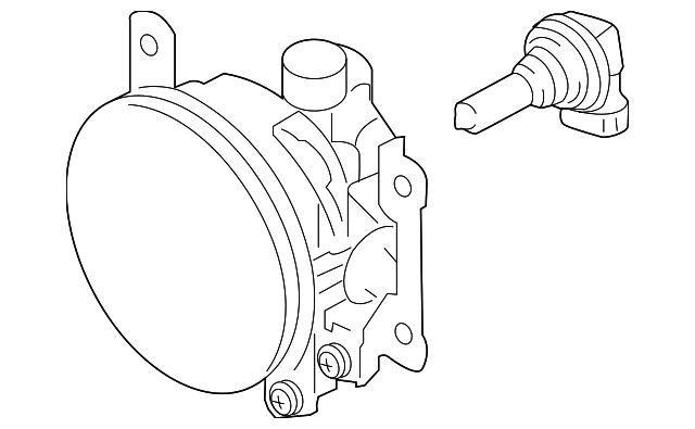8321A545 - Mitsubishi Fog Lamp Assembly 2014-2020 Mitsubishi ...