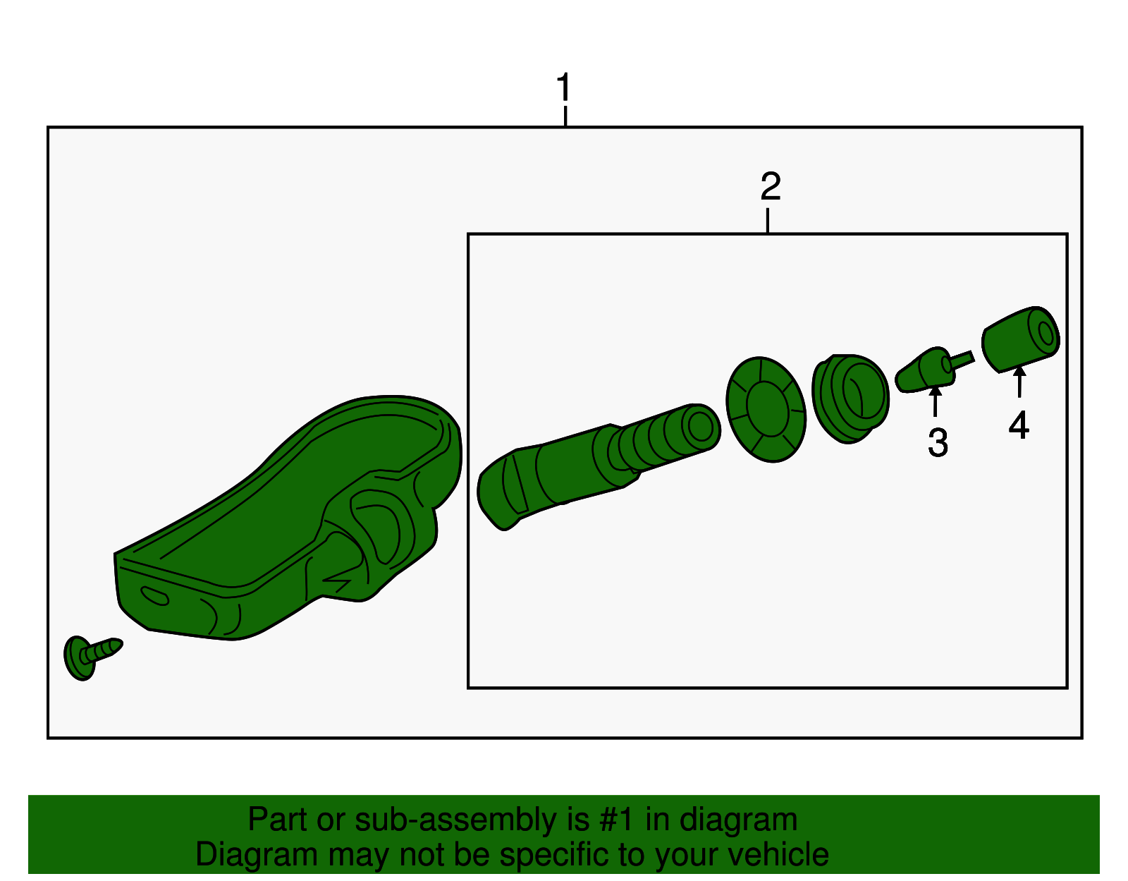 2010-2022 GM Tire Pressure Indicator Sensor 13540601 | OEM Parts Online