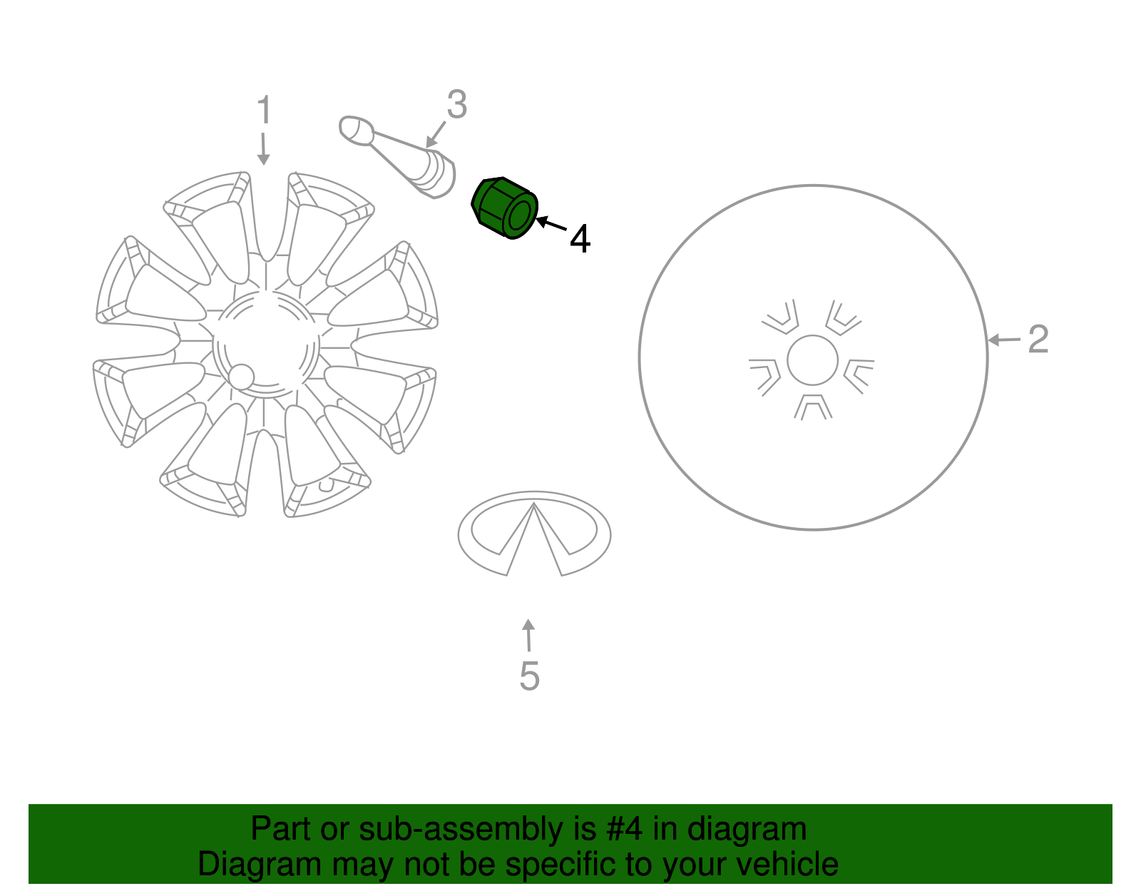 1991-2016 Infiniti Nut-Road Wheel 40224-6LW0A | Infiniti Parts Online
