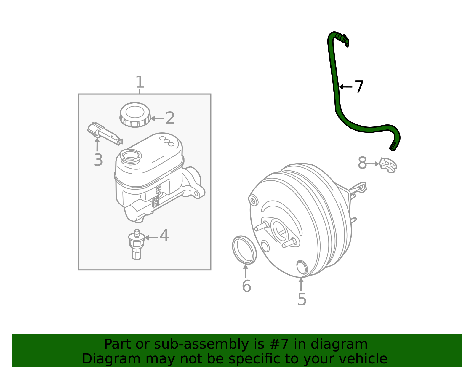 Brake Vacuum Hose - OEM Booster Performance Line | AutoNation Parts