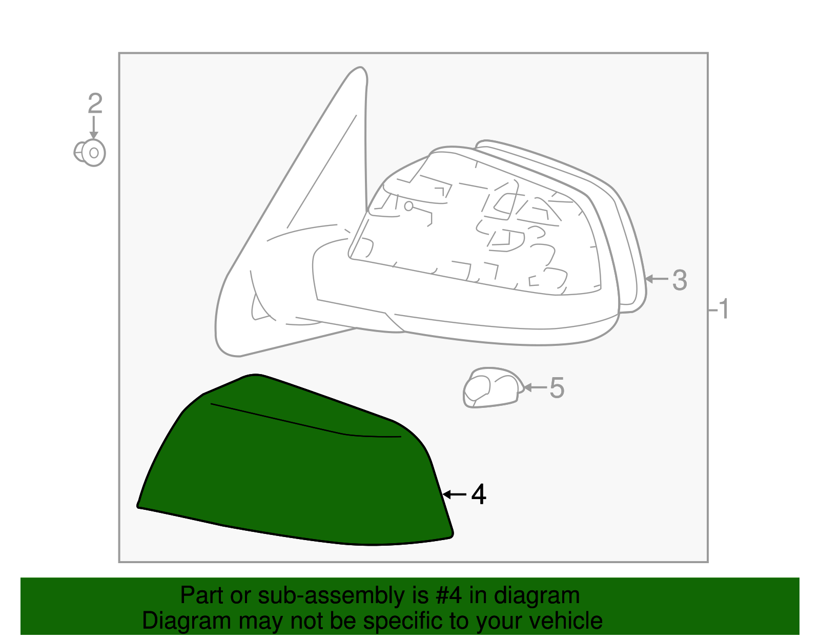 Toyota Door Mirror Cover Left Part# 879450c030 | Toyota of Colorado Springs