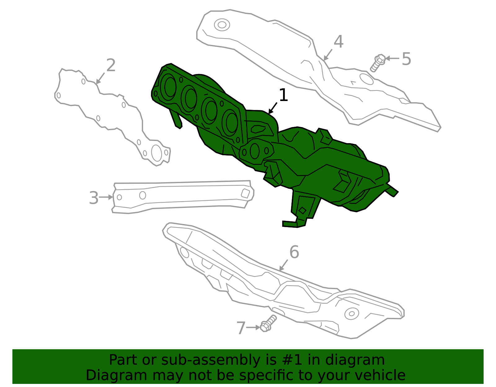 2018-2023 Toyota Exhaust Manifold 17141-F0030 | Toyota Parts Center