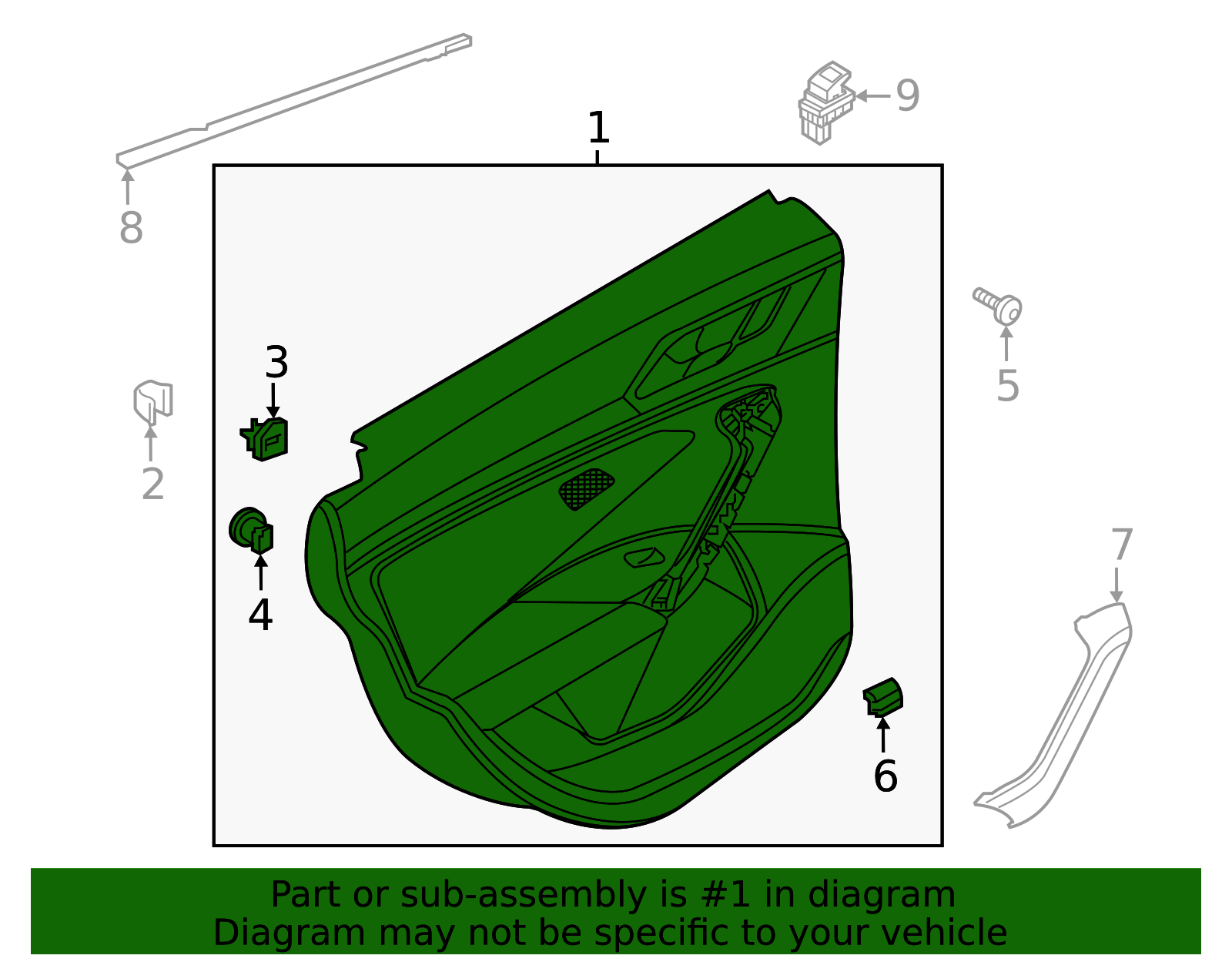 17A-867-211-D-RLA - Door Trim Panel - 2019 2020 Volkswagen Jetta ...