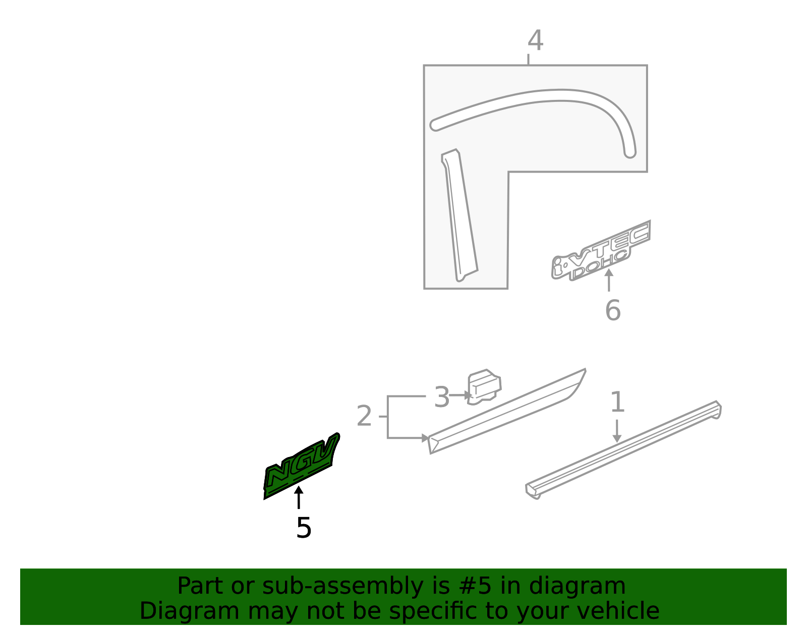 75773-SNF-A00ZC - Label 2006-2011 Honda Civic | Honda Parts Online