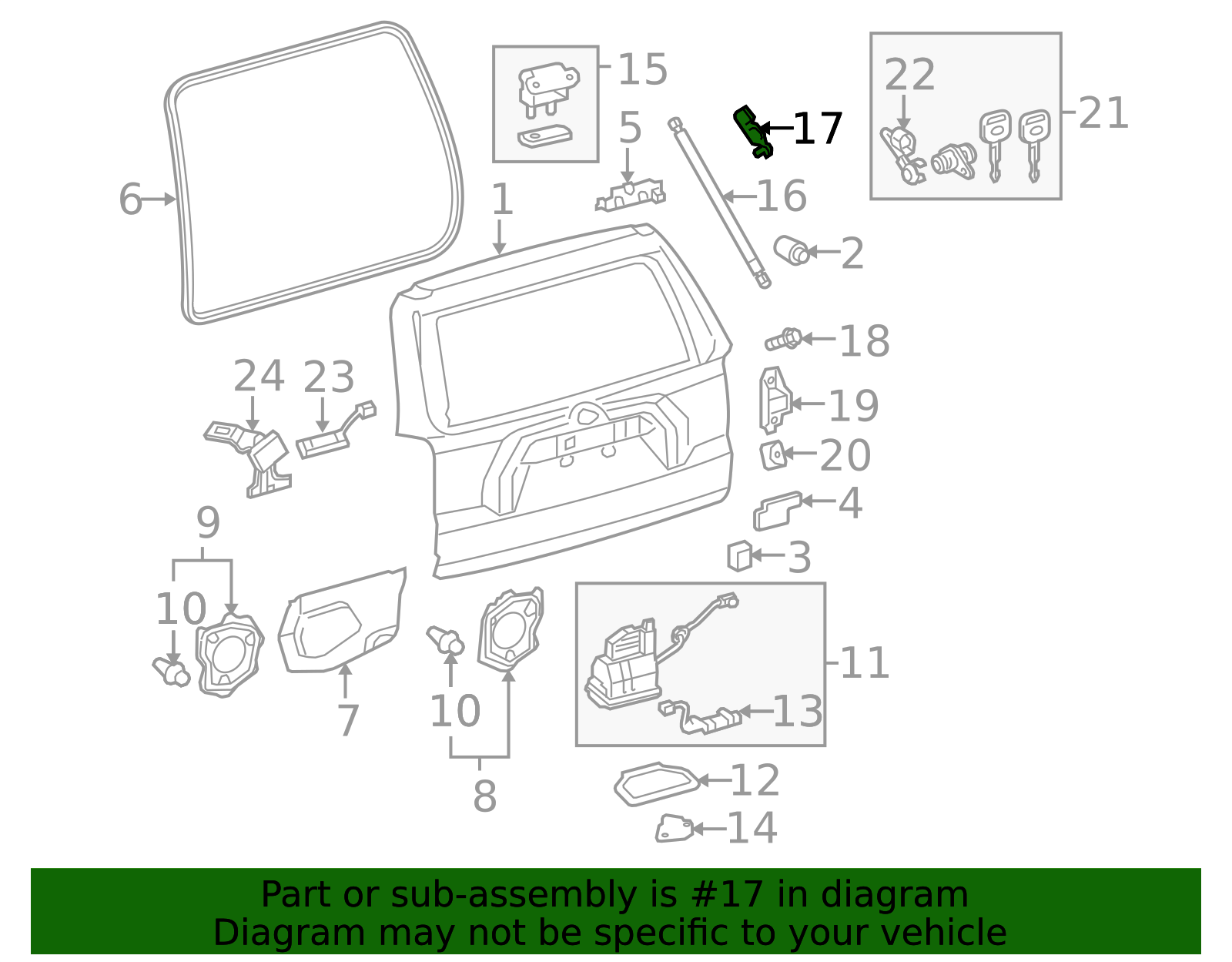 2010-2024 Toyota 4Runner Support Cylinder Bracket 68946-35010 | MotorMotor