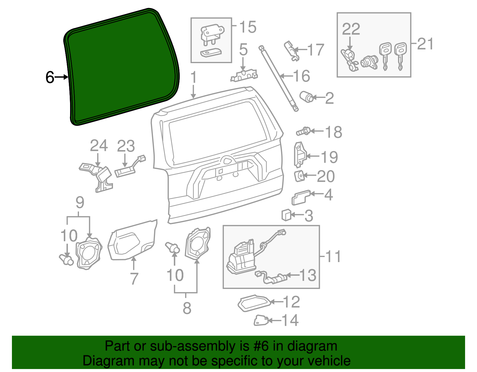 2010-2024 Toyota 4Runner Gate Weather-Strip 67881-35061 | OEM Parts Online