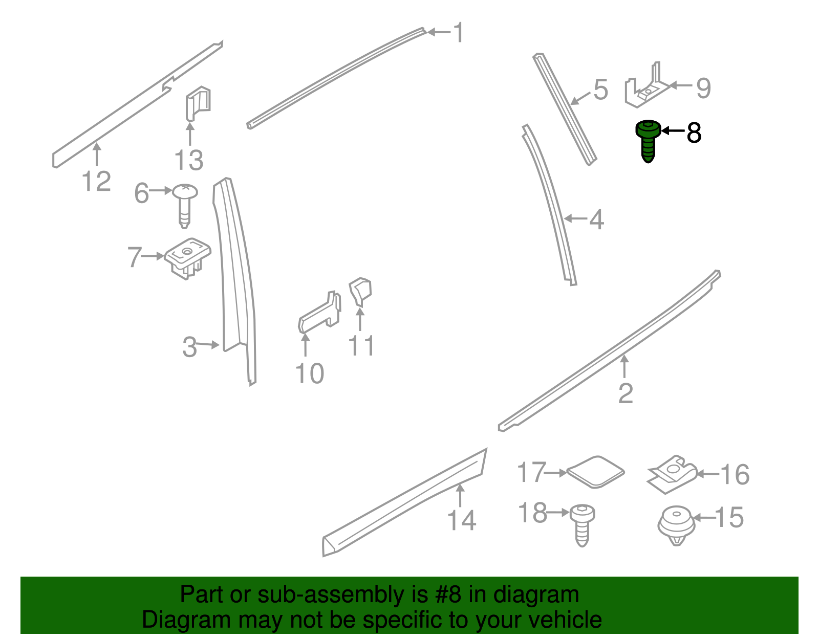 Genuine BMW 07-11-9-907-470 | Applique Panel Retainer Screw | FREE ...