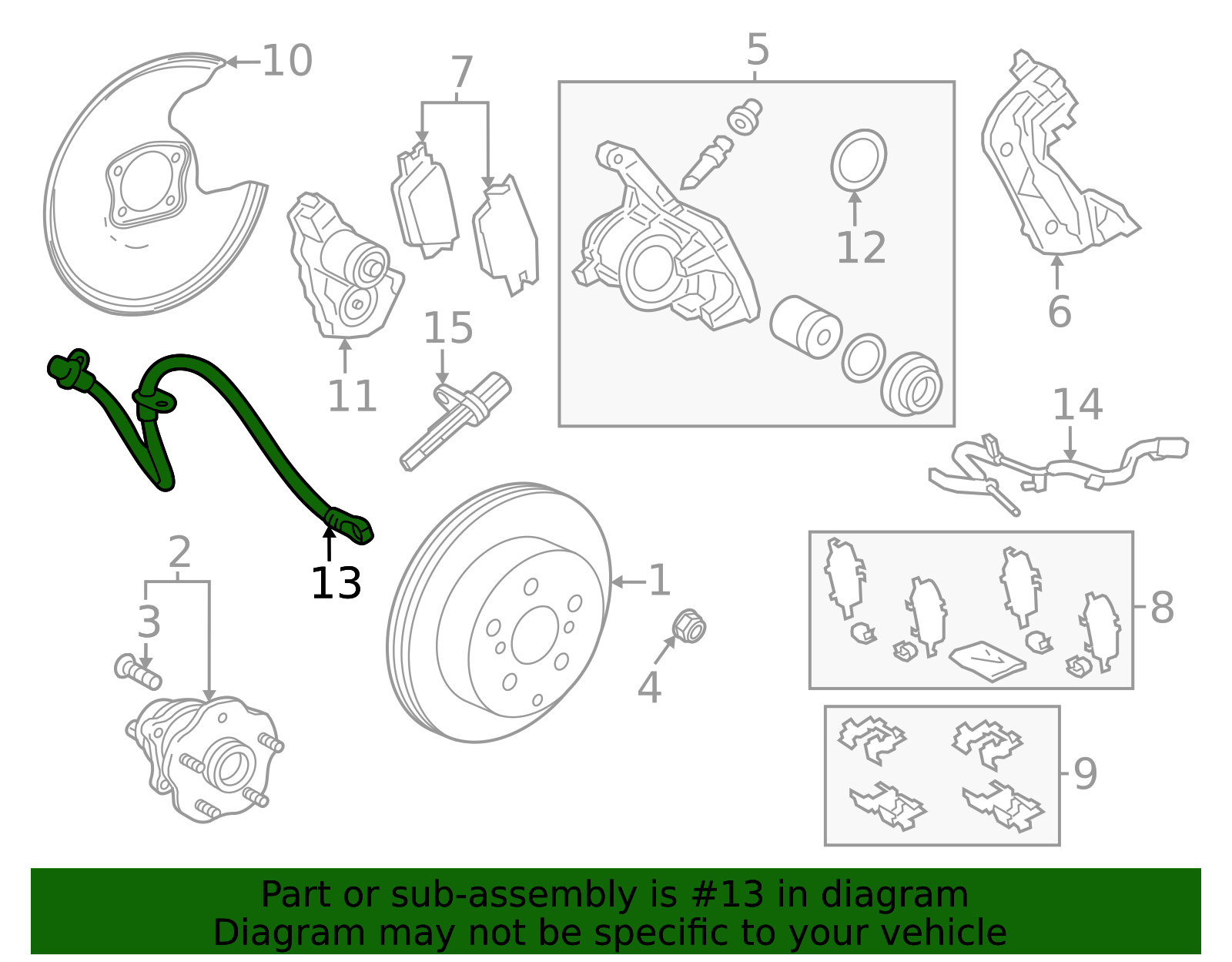 Brake Hydraulic Hose 90947-A2144 | Toyota Parts Center