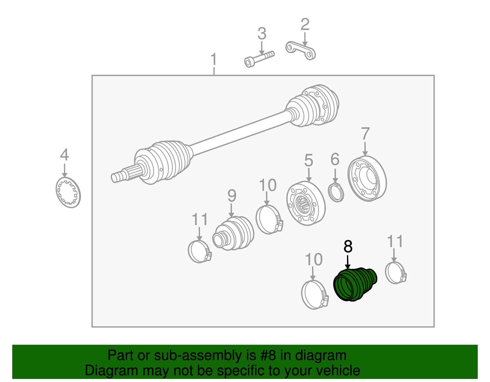 1999-2013 Porsche 911 Outer Boot 996-349-291-00 | Sunset Porsche Parts