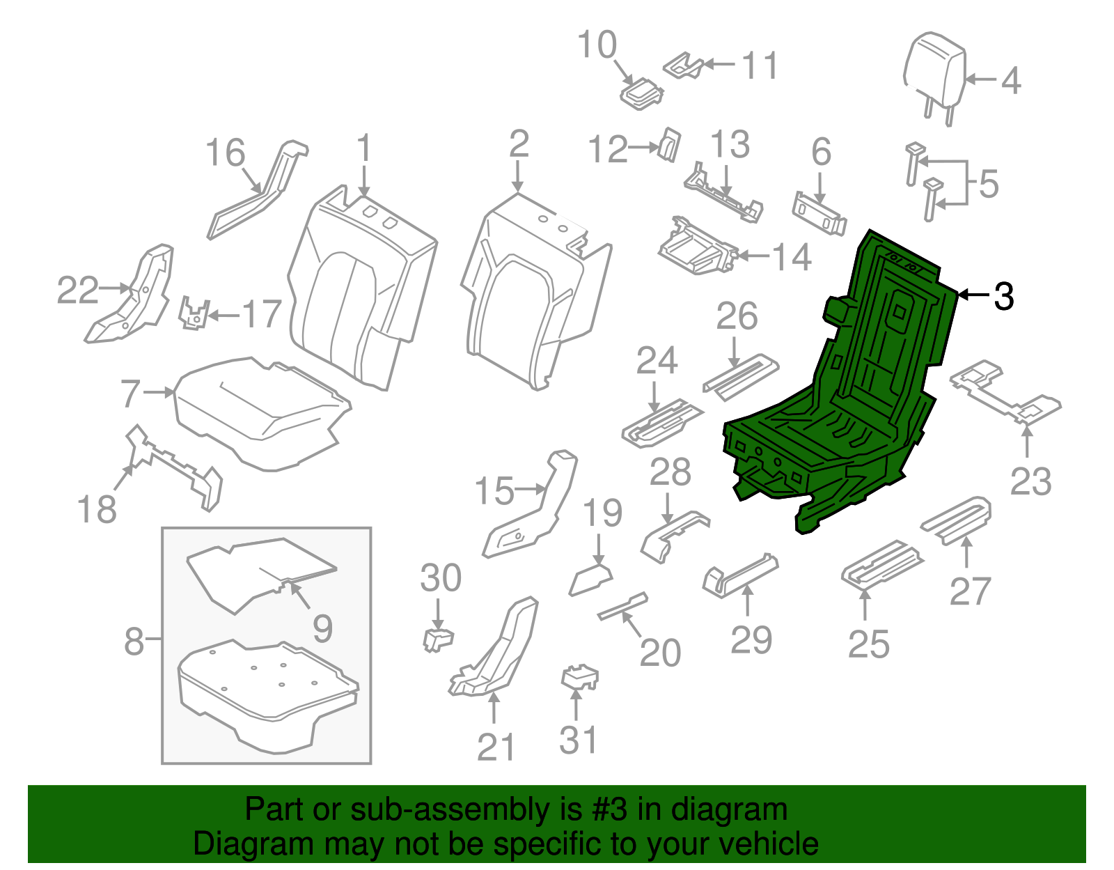 2018-2024 Ford Frame Assembly JL7Z-78613A10-R | OEM Parts Online