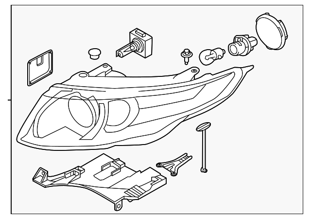 Genuine OEM Headlamp Assembly Part# LR072970 Fits 2013-2019 Land Rover ...