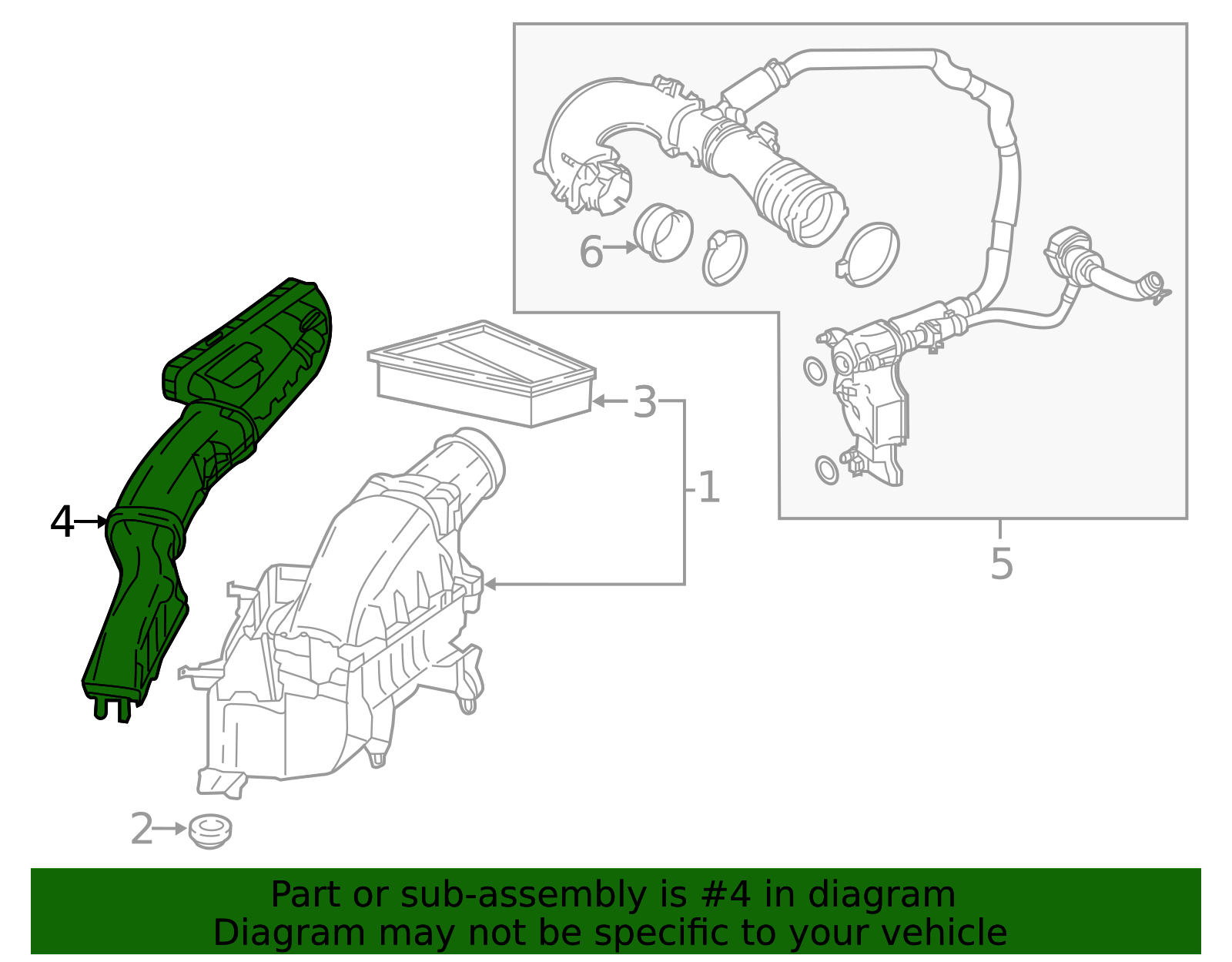 16554-5DD0A - Air Inlet Duct 2017-2019 Infiniti QX30 | Infiniti of ...