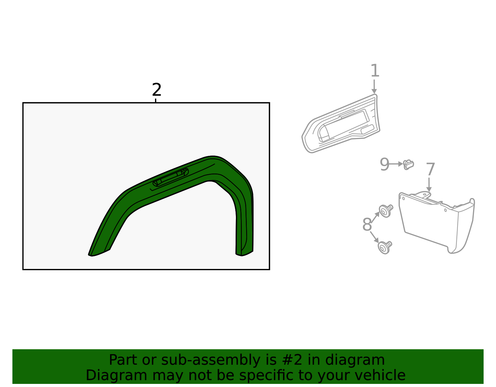 87835473 - 2024-2025 GMC Sierra 2500 HD - Black Front Driver Side Wheel Opening Molding ...