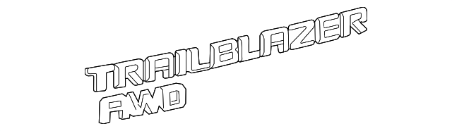 2021-2025 Chevrolet Trailblazer Nameplate 42764317 | Capital Chevy Parts