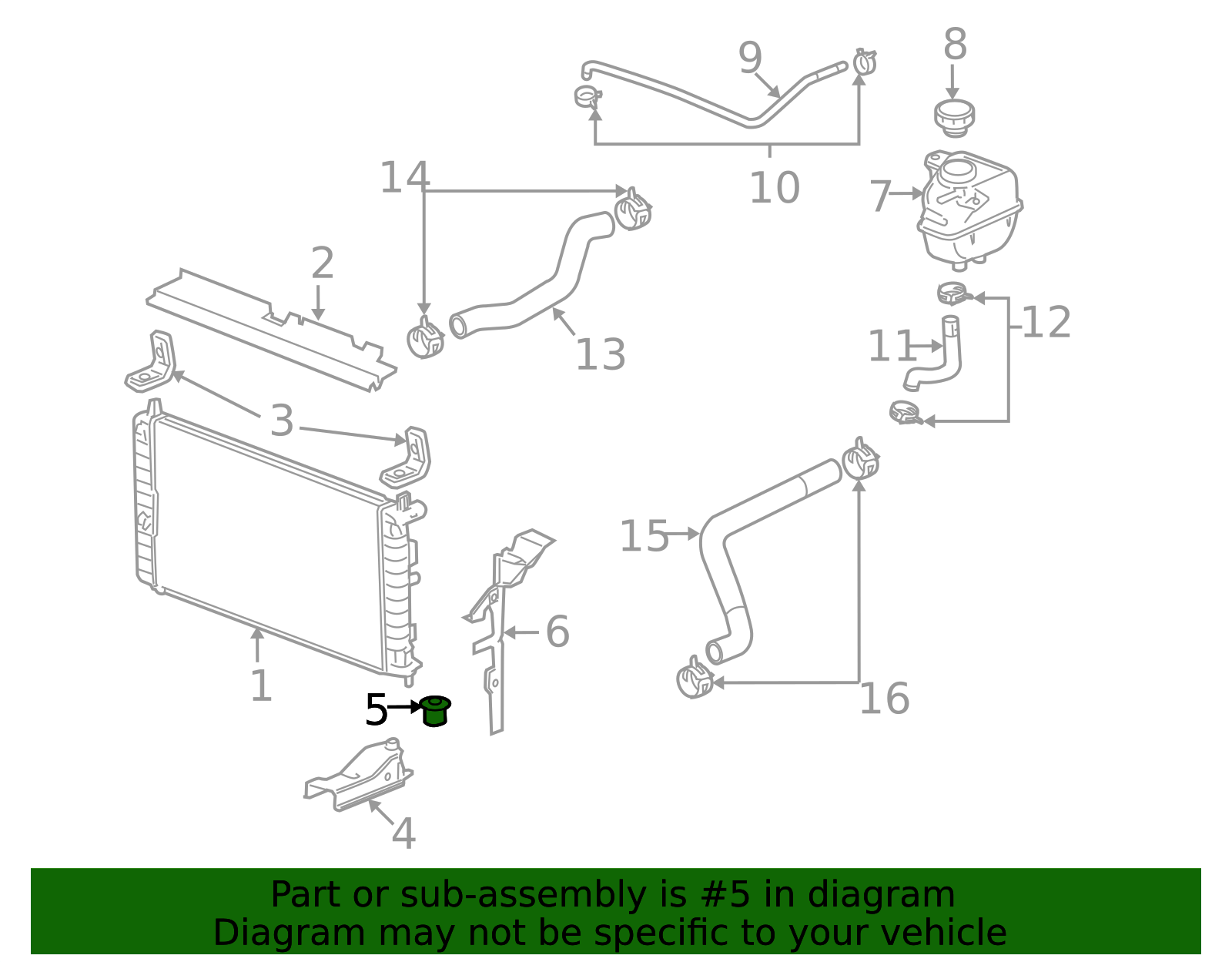 Radiator Mount 52493483 | Capital Chevy Parts