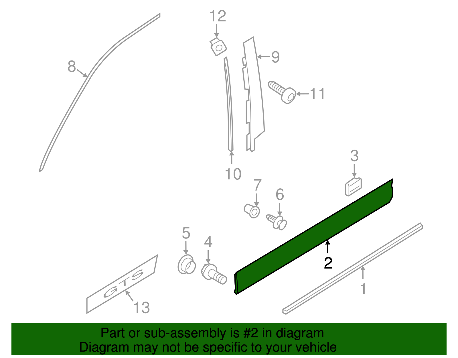 2011-2018 Porsche Cayenne 2011-2018 Porsche Cayenne - Lower Molding 958-559-788-04-G2X | Porsche ...